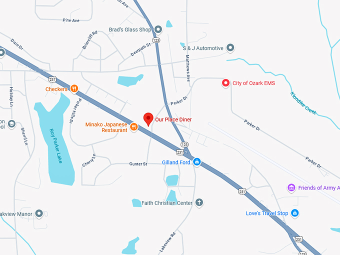 16. our place diner map