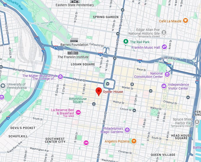 16. oyster house map