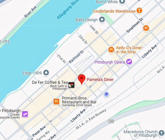 16. pamela's diner map