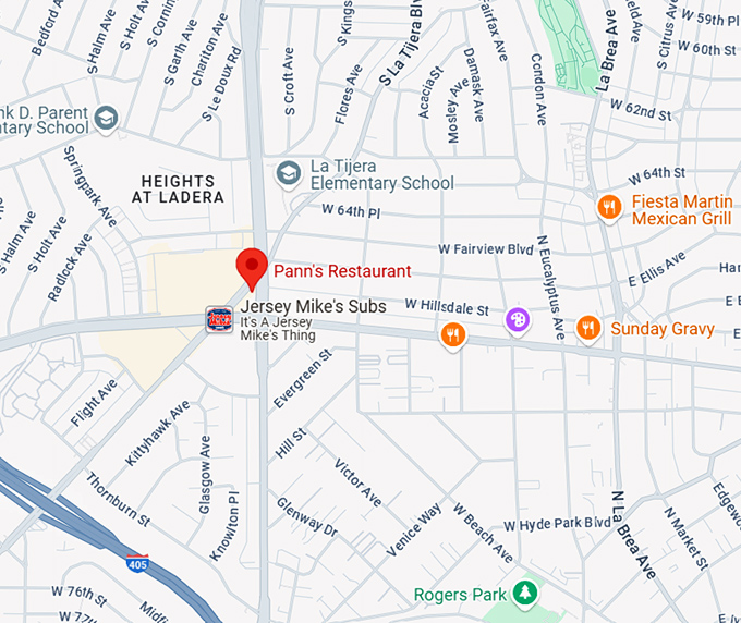 16. pann's restaurant map