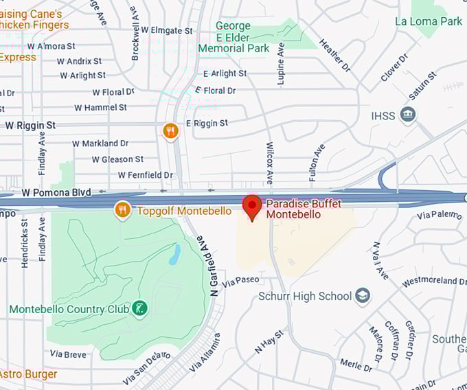 16. paradise buffet montebello map