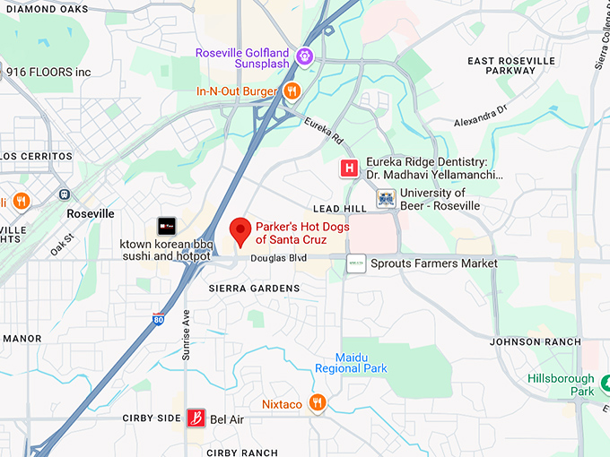 16. parker's hot dogs of santa cruz map