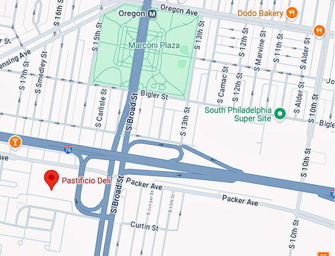 16. pastificio deli map