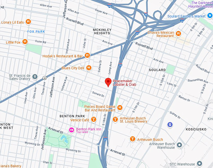 16. peacemaker lobster & crab map