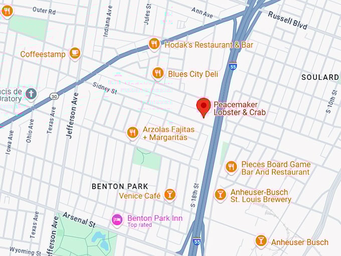 16. peacemaker lobster & crab map