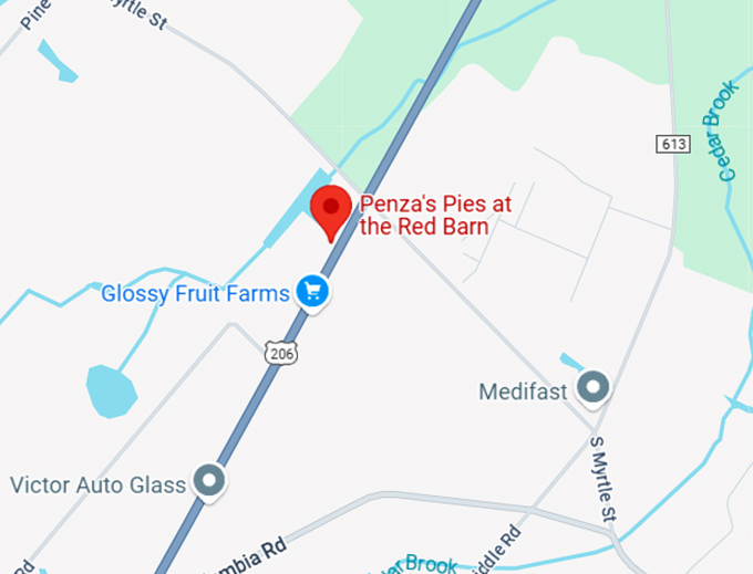 16. penza's pies at the red barn map