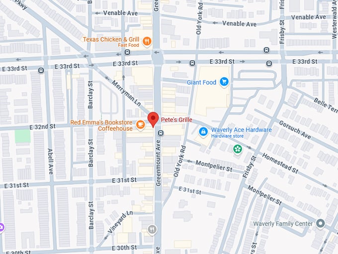 16. pete's grille map