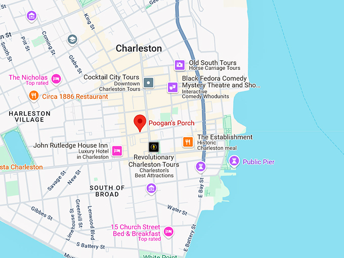 16. poogan's porch map