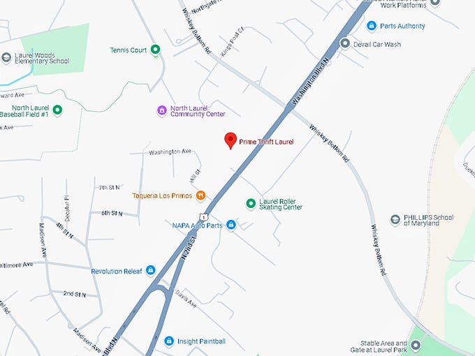 16. prime thrift laurel map