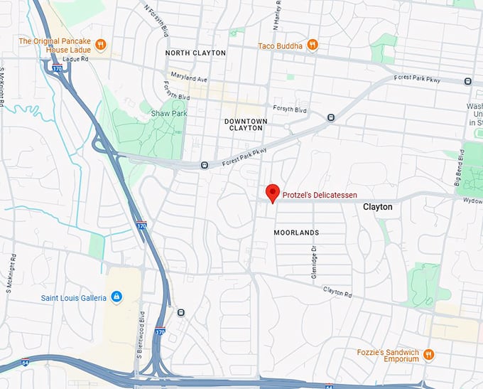 16. protzel's delicatessen map