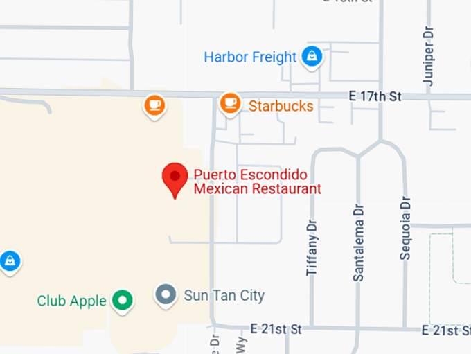 16. puerto escondido mexican restaurant map