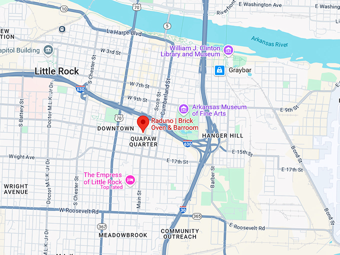 16. raduno brick oven & barroom map