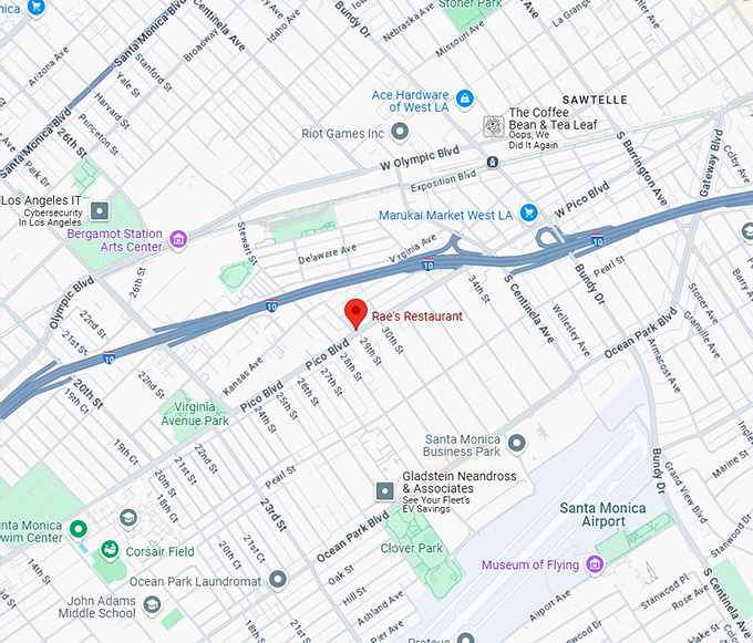 16. rae's restaurant map