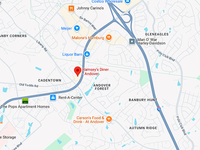 16. ramsey&rsquo;s diner andover map