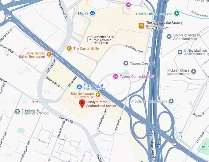 16. randy's prime seafood and steaks map