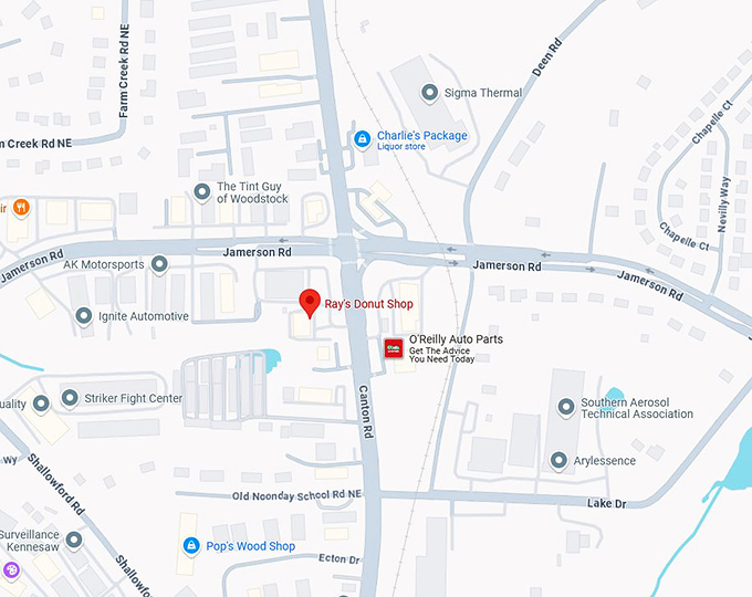 16. ray's donut shop map