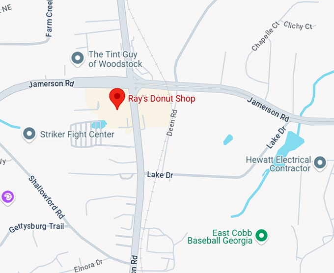 16. ray's donuts map