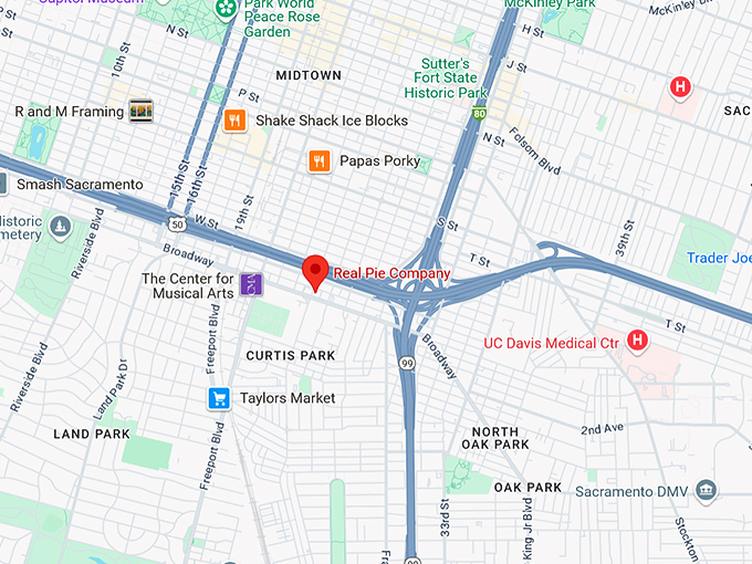 16. real pie company map