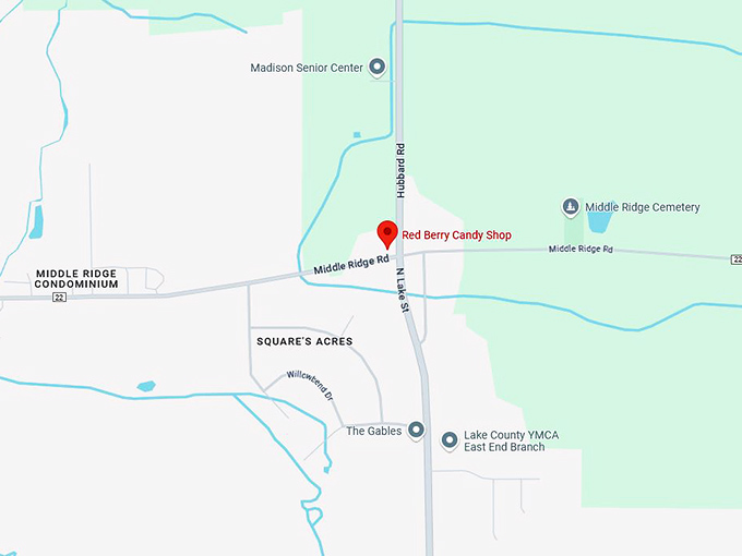 16. red berry candy shop map