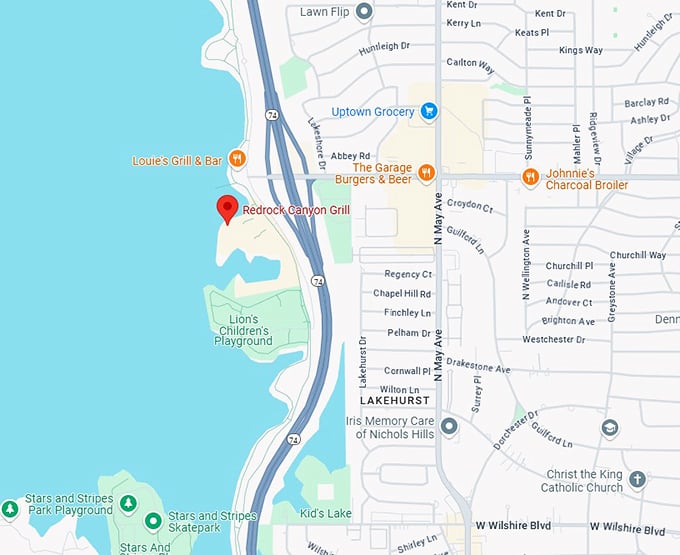 16. redrock canyon grill map