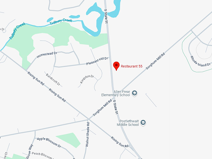 16. restaurant 55 map