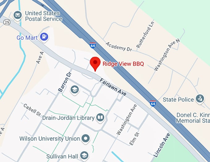 16. ridge view bbq map