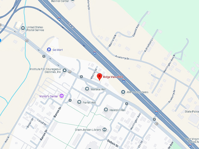 16. ridge view bbq map