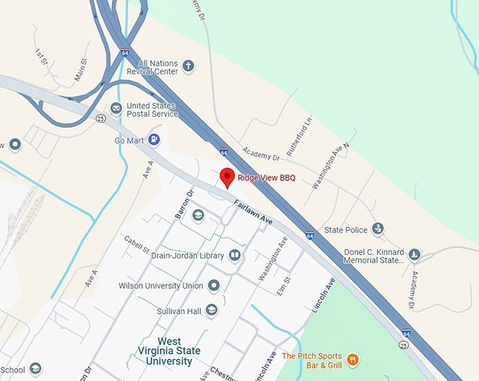 16. ridge view bbq map