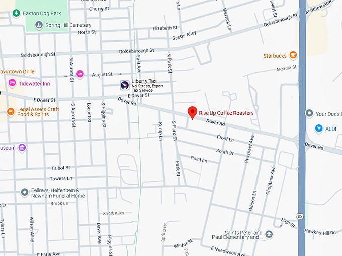 16. rise up coffee roasters map