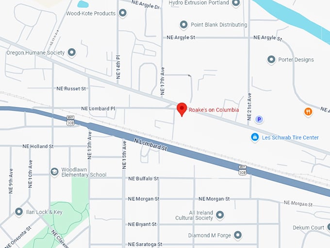 16. roake's on columbia map