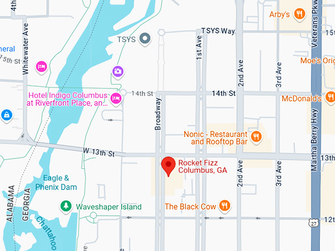16. rocket fizz columbus, ga map