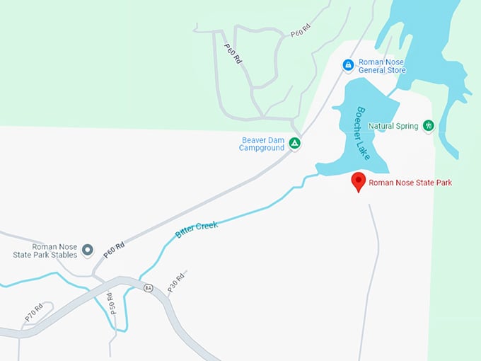 16. roman nose state park map