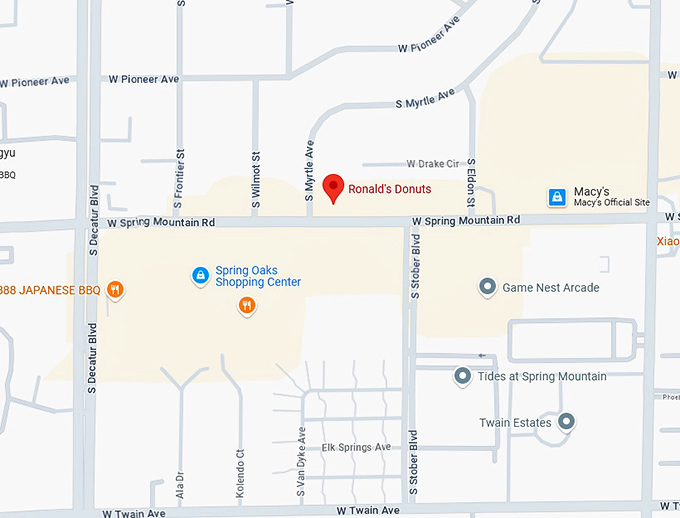 16. ronald's donuts map