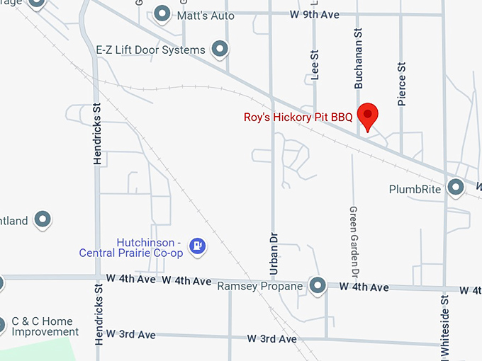 16. roy's hickory pit bbq map