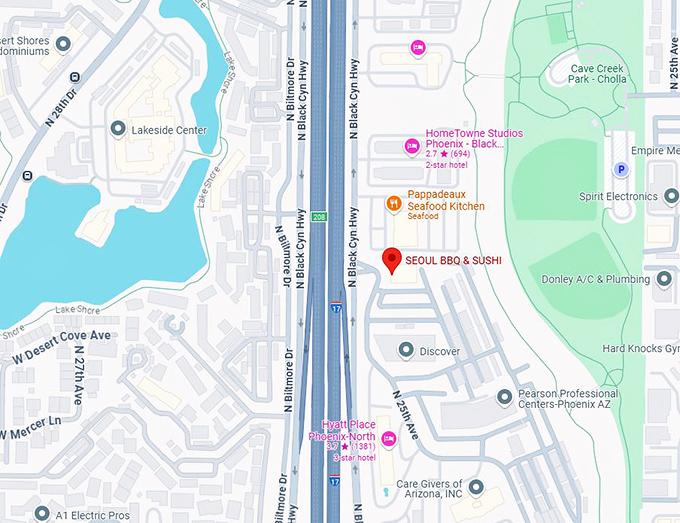 16. seoul bbq & sushi map