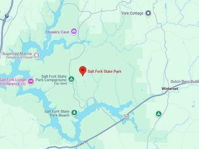 16. salt fork state park map