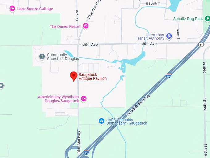 16. saugatuck antique pavilion map