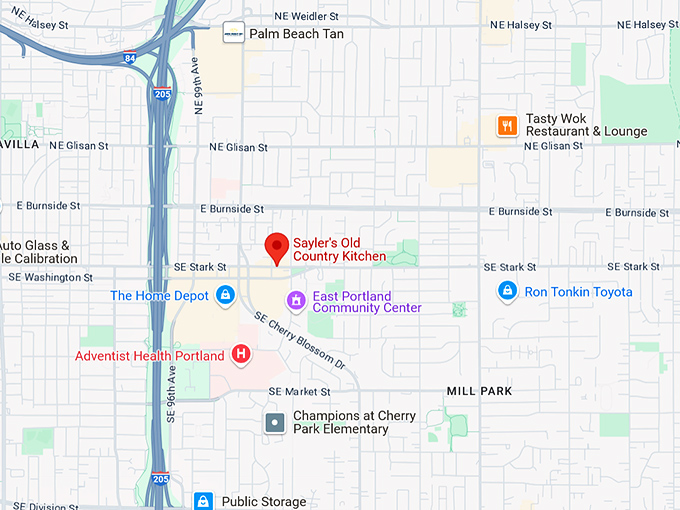 16. sayler's old country kitchen map