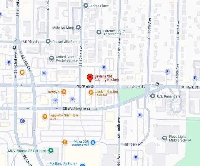 16. sayler's old country kitchen map