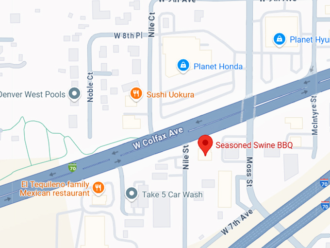 16. seasoned swine bbq map