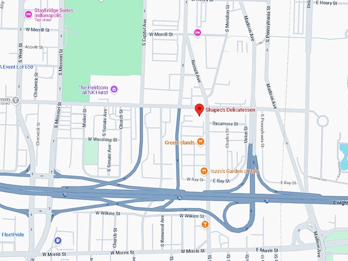 16. shapiro's delicatessen map