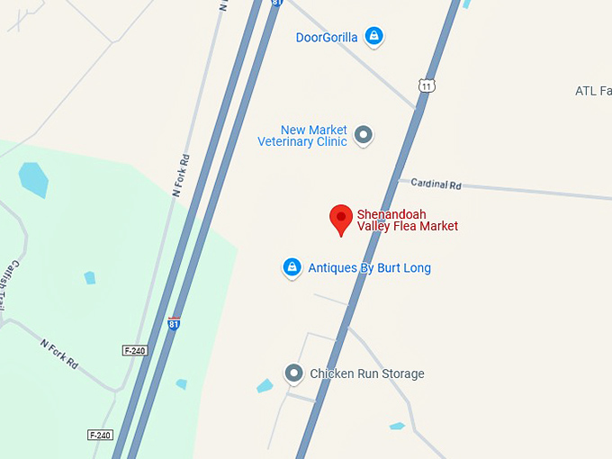 16. shenandoah valley flea market map