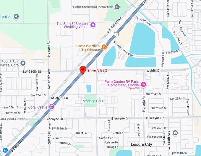 16. shiver's bbq map