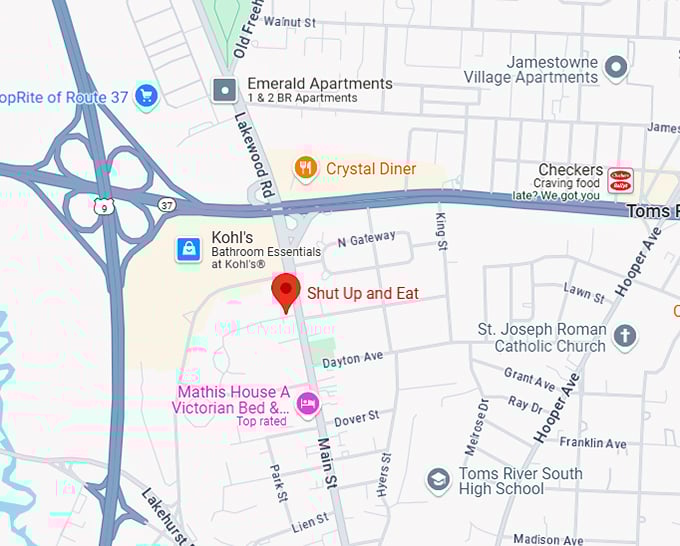 16. shut up and eat map