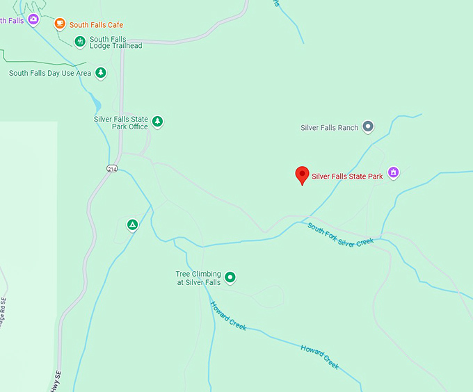16. silver falls state park map