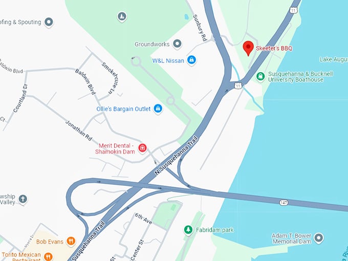 16. skeeter&rsquo;s bbq &ndash; shamokin dam map