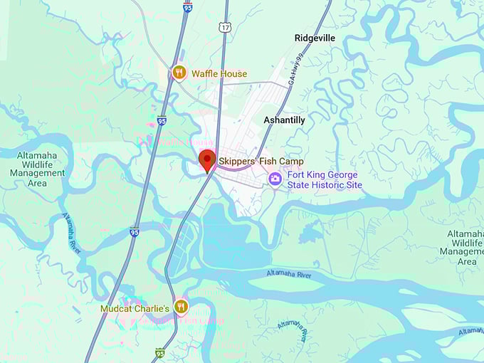 16. skipper's fish camp map