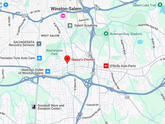 16. slappy's chicken map