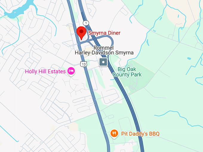 16. smyrna diner map