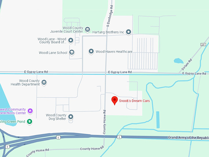 16. snook's dream cars map